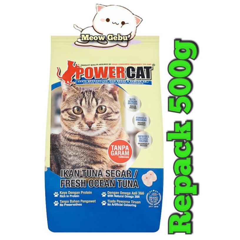 POWERCAT OCEAN TUNA REPACK 500G | Shopee Malaysia