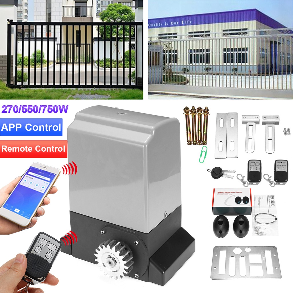 IP44 800-1600KGS 220VAC Sliding Gate Operator Opener of ACDC Motor as ...