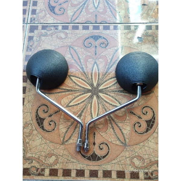 Round Mirror Yamaha RX rx100 RXK RX125 twin pnp RS LS3 AS3 LS drat 14 ...