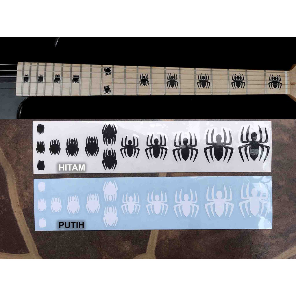 Sticker Inlay Spider Man Fretboard Electric Guitar Bass Fingerboard ...