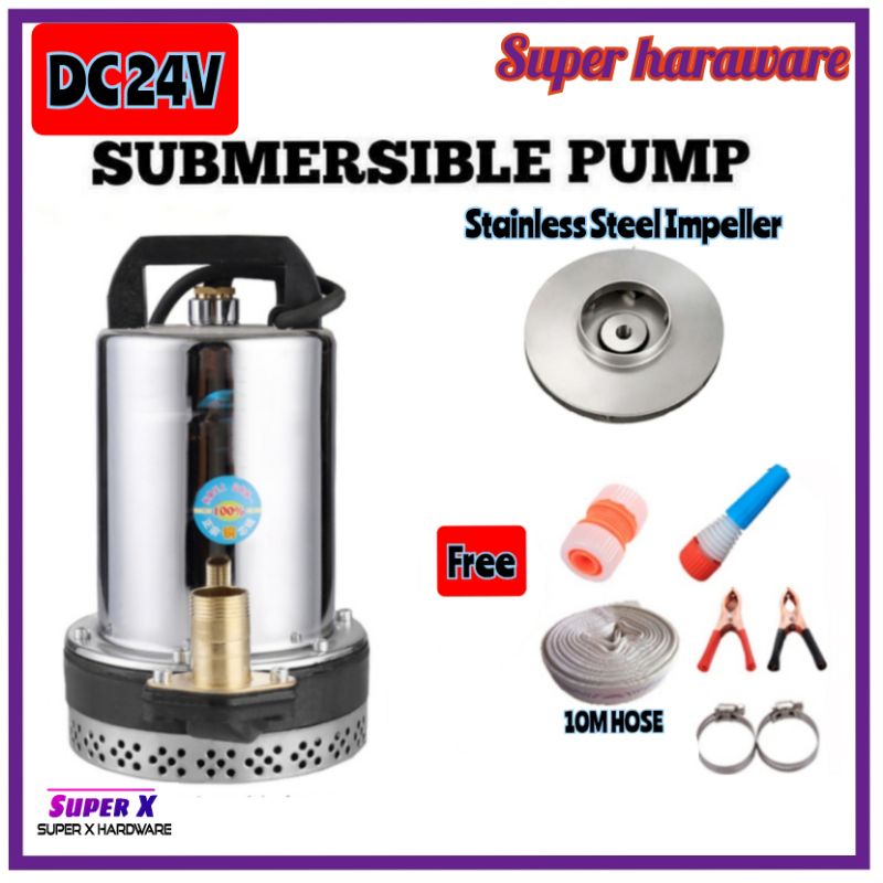 24V DC Marine Pump /Bateri Submersible Water Pump/Pam Air Tenggelam ...