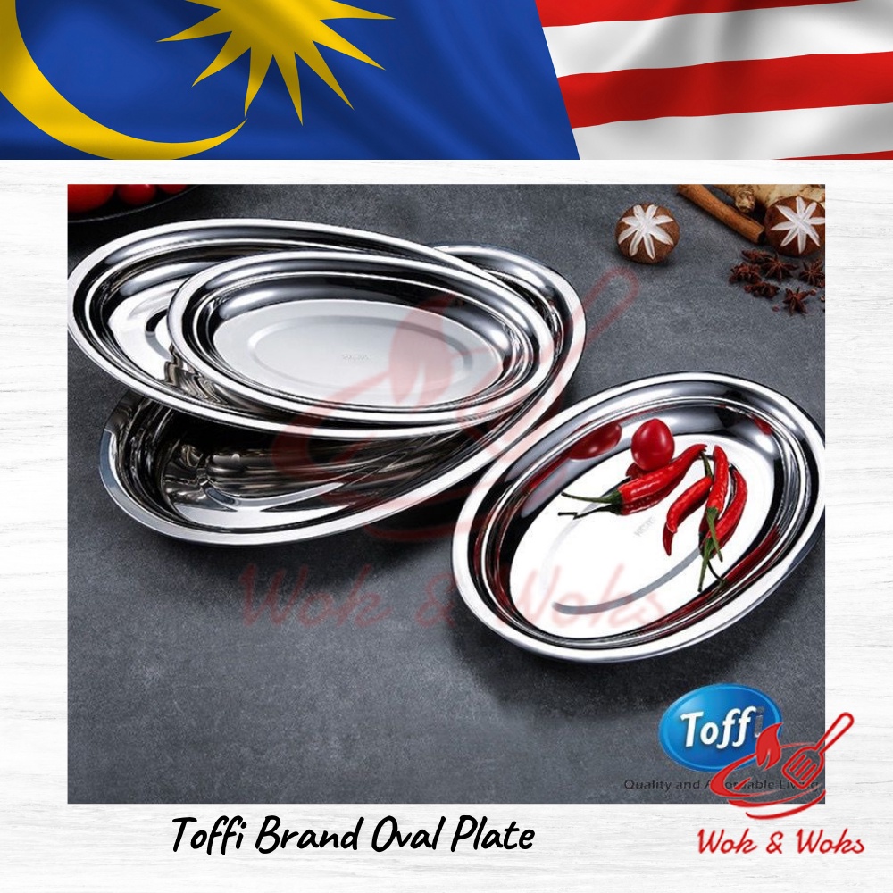 TOFFI Brand Oval Plate / Pinggan Bujur Jenama TOFFI (K80xx) | Shopee ...