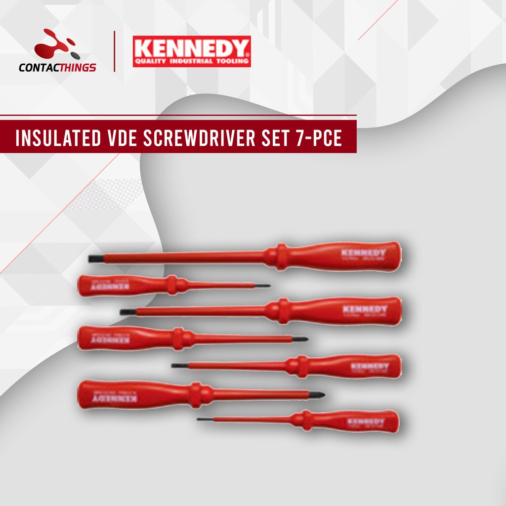 KENNEDY Insulated VDE Screwdriver Set 7-Pce - KEN5725900K | Shopee Malaysia