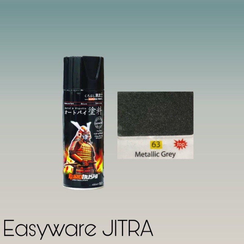 SAMURAI #63 METALLIC GREY Spray Paint (400ml) ( SAMURAI PAINT SPRAY ...