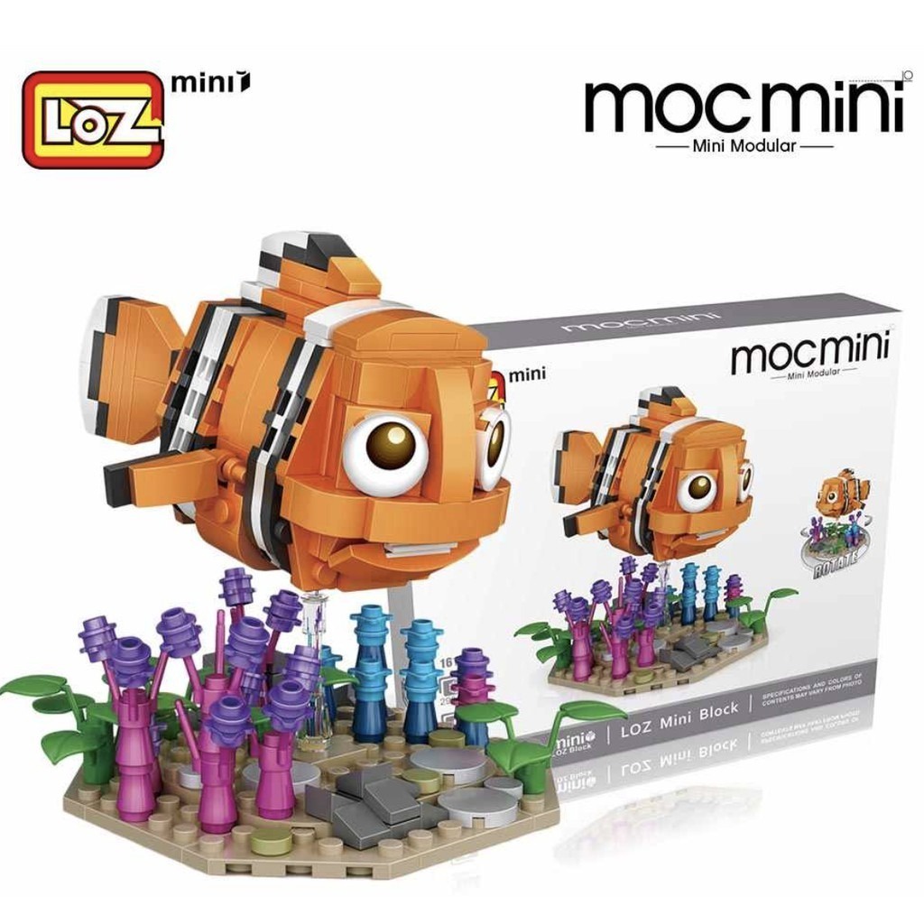 LOZ IDEAS Clownfish Cartoon Character Mini Nano Diamond Creative Brick ...