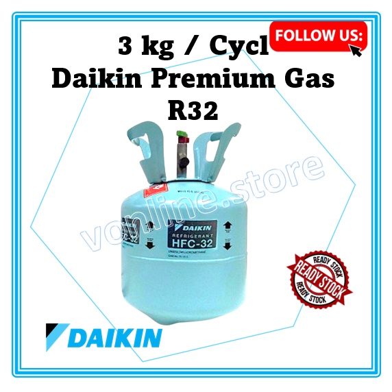 Gas Standard Daikin Acson R134A R32 R410 R22 R407C R600A Air Con Fridge Car 冷气空调/冰箱 Penyaman ...