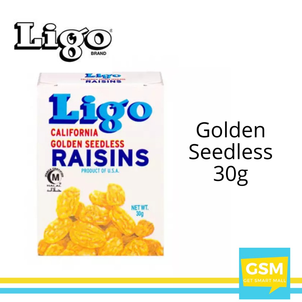 LIGO California Seedless Raisins - GOLDEN / BLACK (30G) | Shopee Malaysia