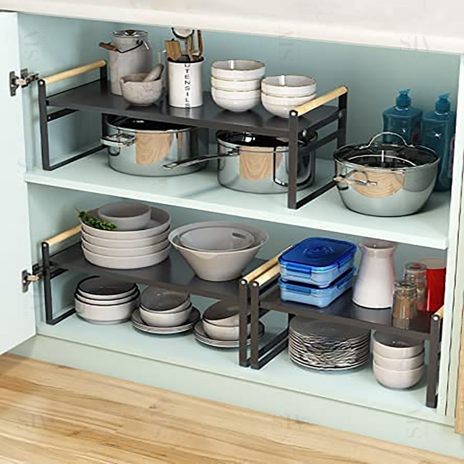 SIV Kitchen Storage Rack Organizer Shelf Rak Dapur Shelves For ...