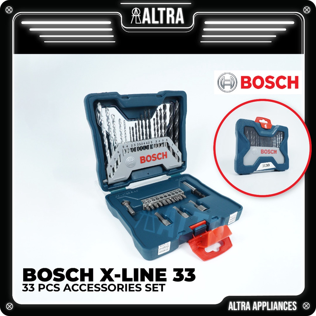BOSCH 33pcs Special X-Line Screwdriver Bits & Drill Bits Mini Set ...