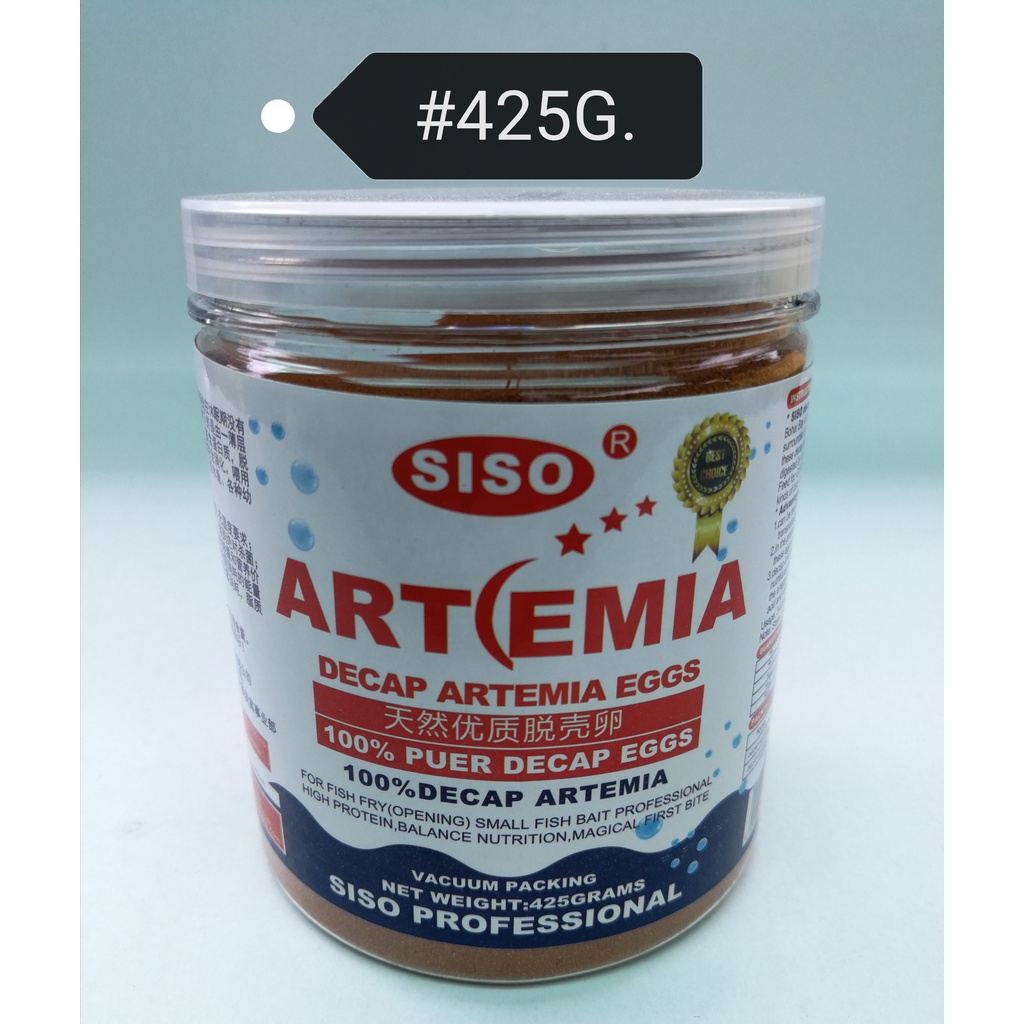 SISO Dried Artemia Eggs 425gram Fish Feed Food | Shopee Malaysia