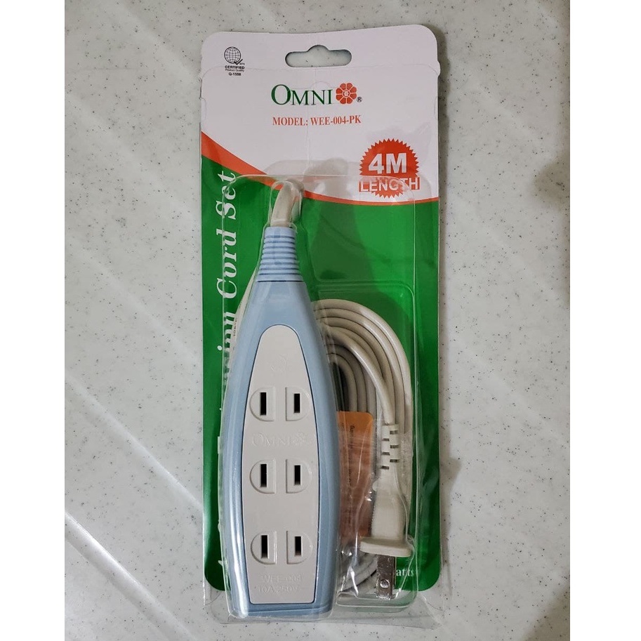 OMNI 4 GANG EXTENSION CORD SET 4 METER WIRE - WEE-004-PK | Shopee Malaysia