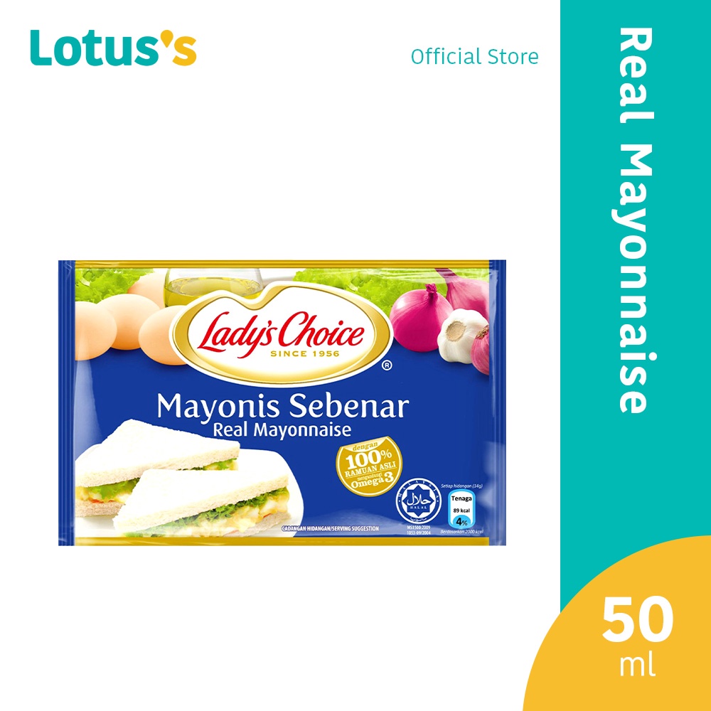 Lady's Choice Real Mayonnaise Sachet 50ml | Shopee Malaysia