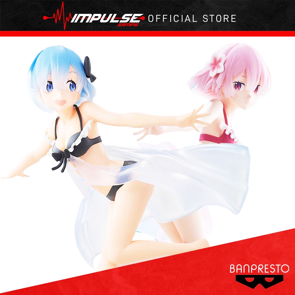 Banpresto Re Zero Starting Life in Another World Celestial Vivi: Rem (ABP18697) / Ram (ABP18809 ...