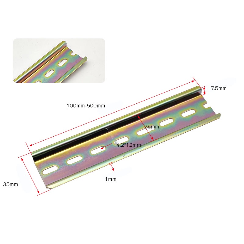 Universal thickness C45 Din rail 35mm width 7.5mm height circuit ...