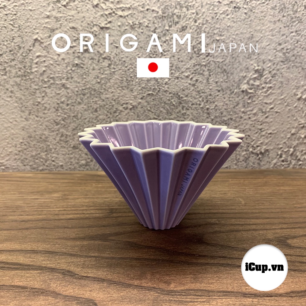 [Genuine Product] Origami ceramic V60 coffee filter - Purple (real ...