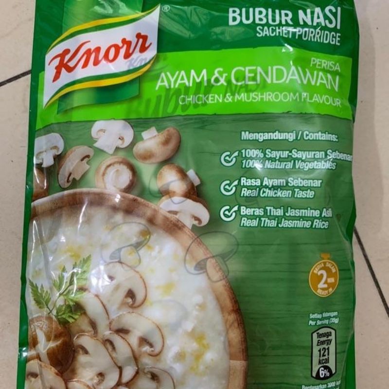 Knorr Bubur Nasi (Sachet Porridge) 3X35g | Shopee Malaysia