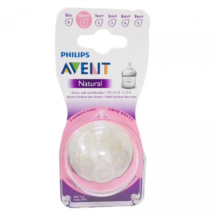 ORIGINAL Puting Avent Philips Avent Natural Teat Twin Pack (2Pcs/Pack ...