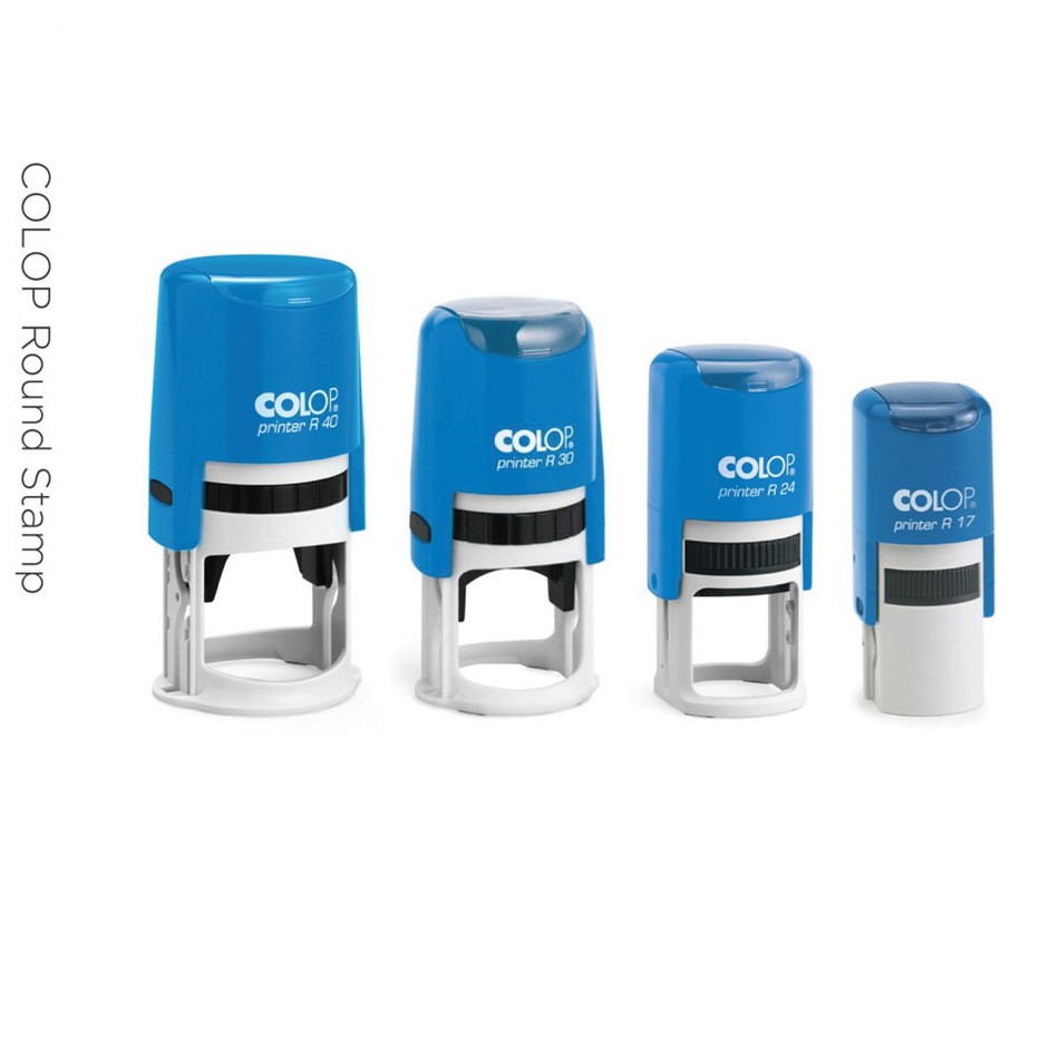 COLOP Rubber Stamp Round R12 R17 R24 R30 R40 R45 R50 with Rubber | Shopee Malaysia