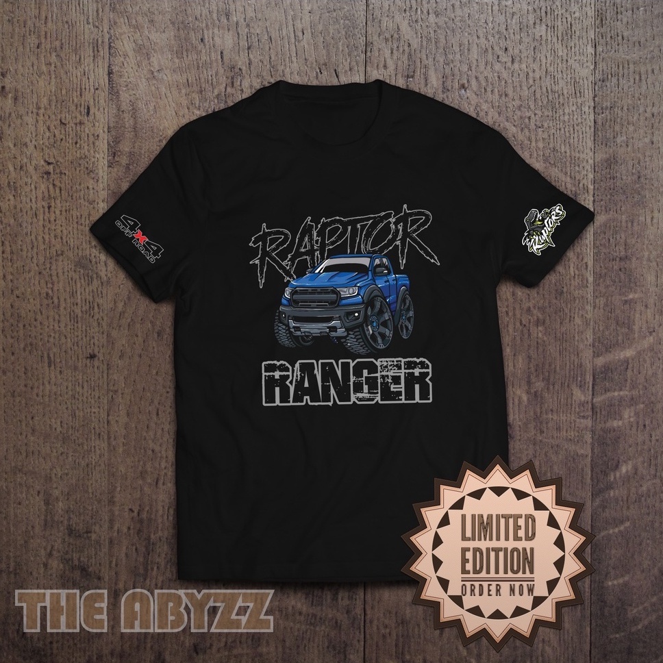 Tshirt Ford Ranger Raptor Microfibre 4x4 Design Off Road Baju Tees ...