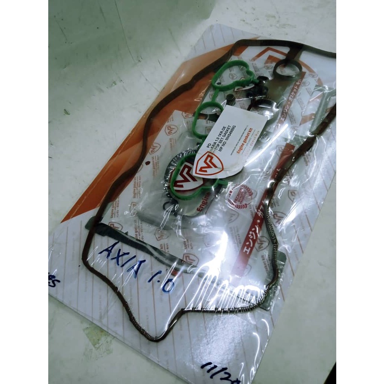 Top Set Gasket (Carbon) High Quality Perodua Axia 1.0 (1KR-DE) | Shopee ...
