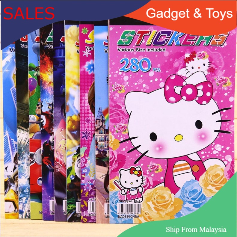 Sticker Book Disney Cartoon Stickers Books various size stickers Frozen ...