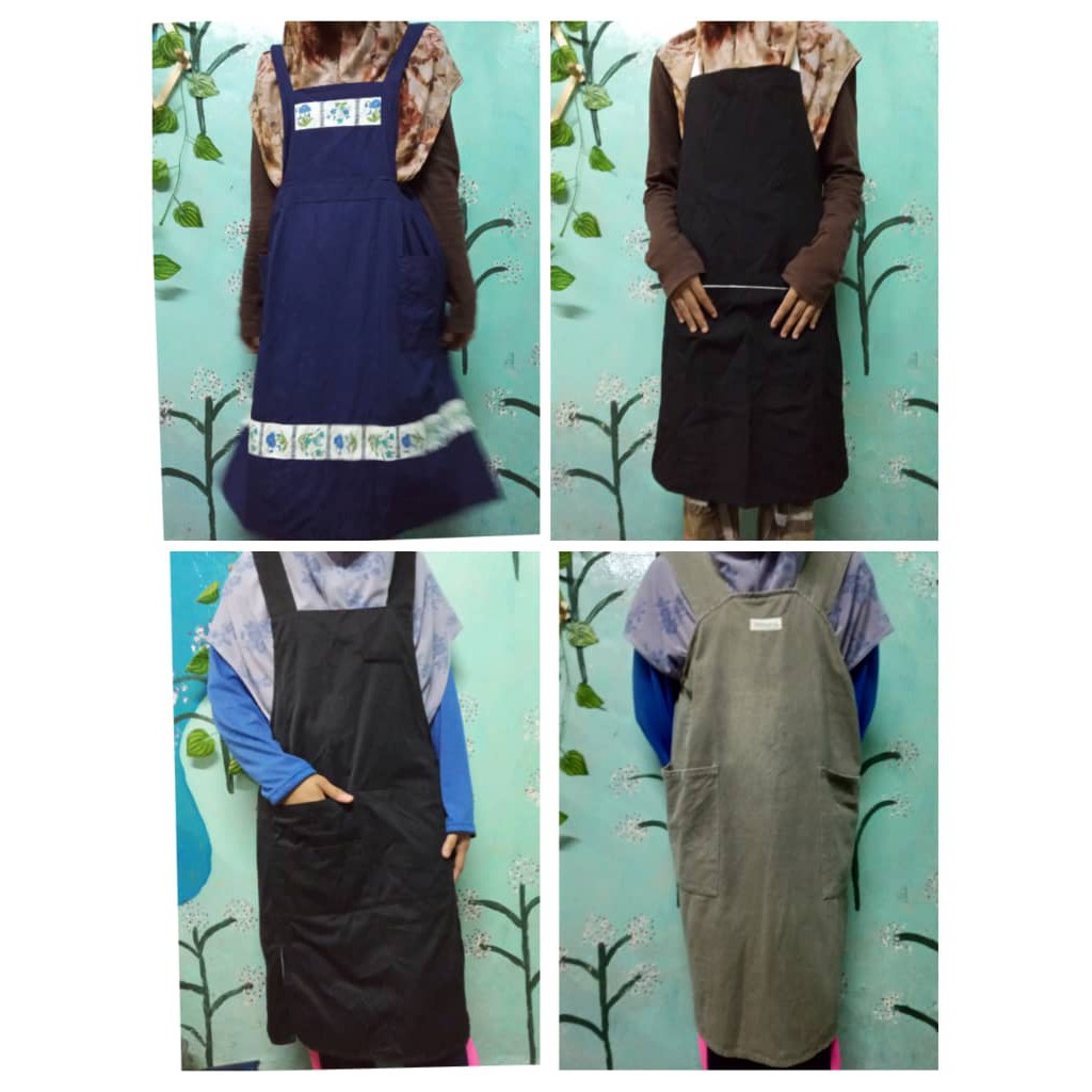 APRON MEMASAK BUNDLE DEWASA/Vintage Floral Kitchen Chef Designer Cotton ...