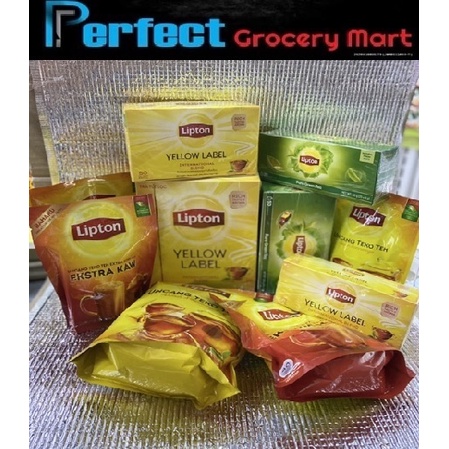 ⚡24hour Delivery⚡LIPTON GREEN TEA 25S/50S & YELLOW LABEL 50S/100S ...