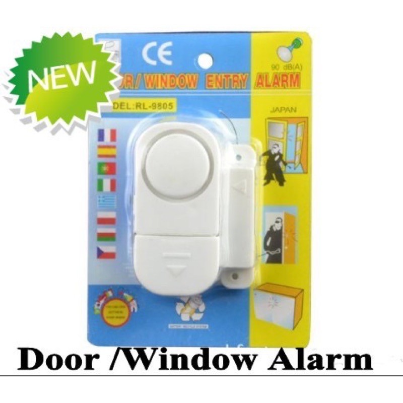Kuat Mudah Pasang Murah Diy Door Window Wireless Sensor Alarm Penggera ...