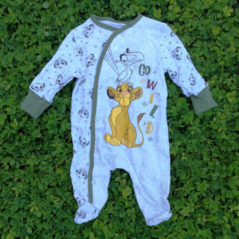 disney at primark baby boy footed coverall bodysuit(0-3m) | Shopee Malaysia