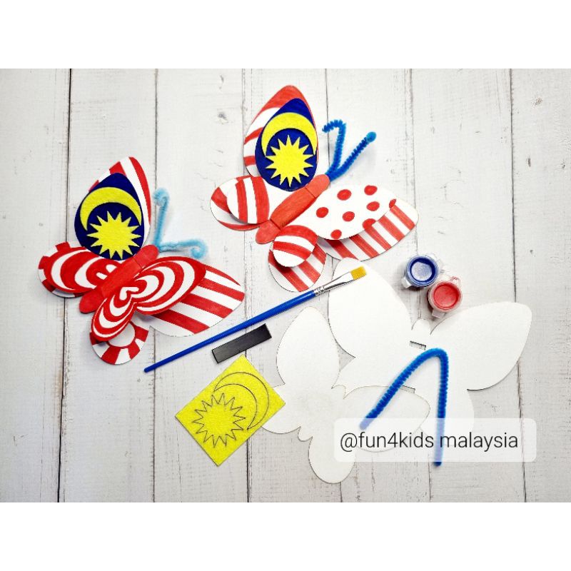 Malaysia National Day Craft | DIY Merdeka Theme Malaysian Flag 3D ...