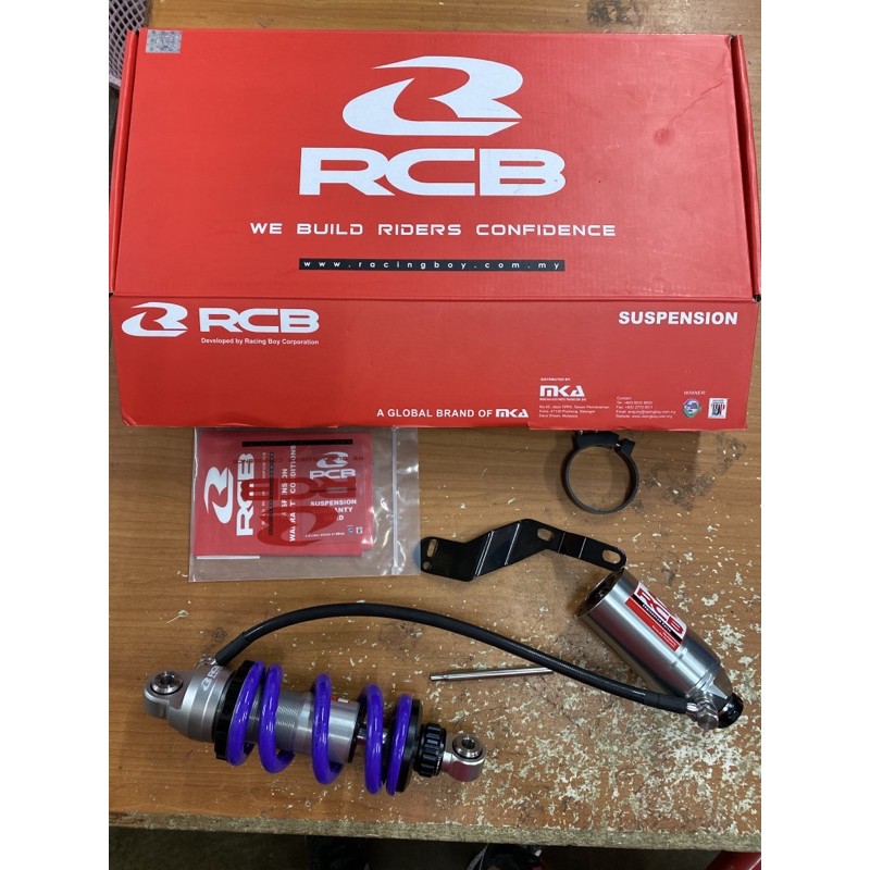 RCB MONOSHOCK Y15 Y16 premium black RS150R RS150 RSX Y15 LC135 PURPLE ...