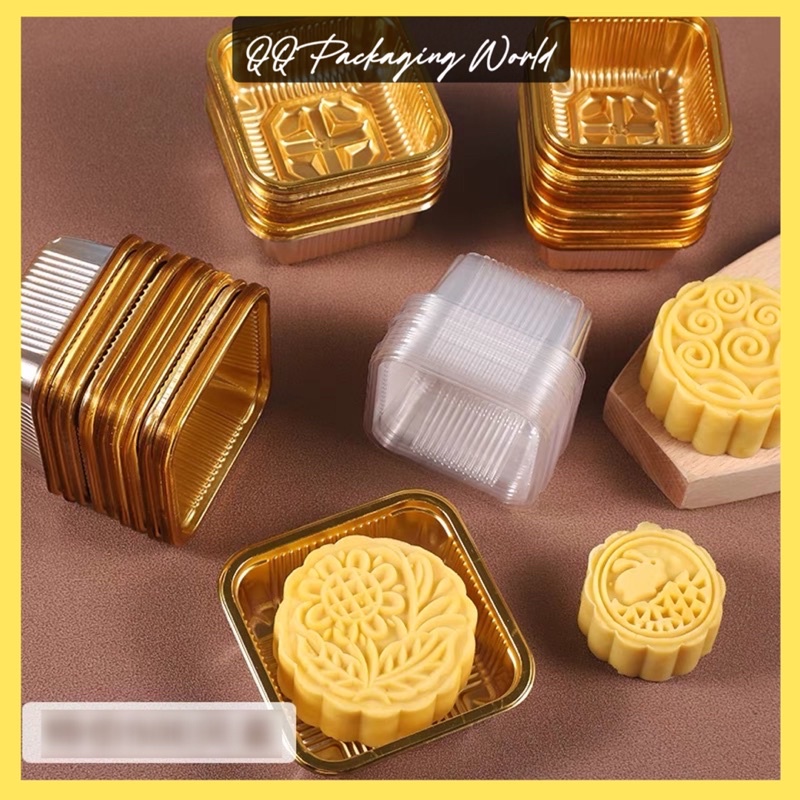 Mooncake Base Square Mooncake Packaging Box Mooncake Tray 金色月饼底托 月饼包装盒子 方形月饼盒 透明月饼盒 传统月饼包装 月饼独立 ...