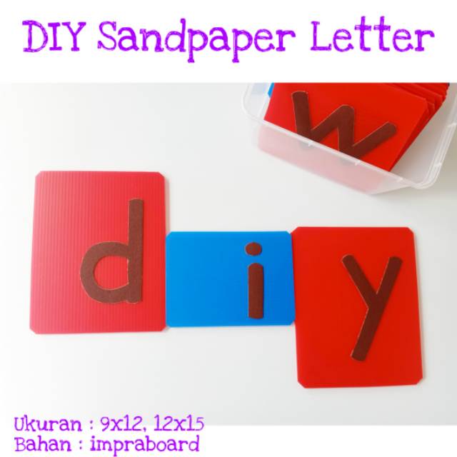 Diy SAND PAPER LETTER Standard MONTESSORI | Shopee Malaysia