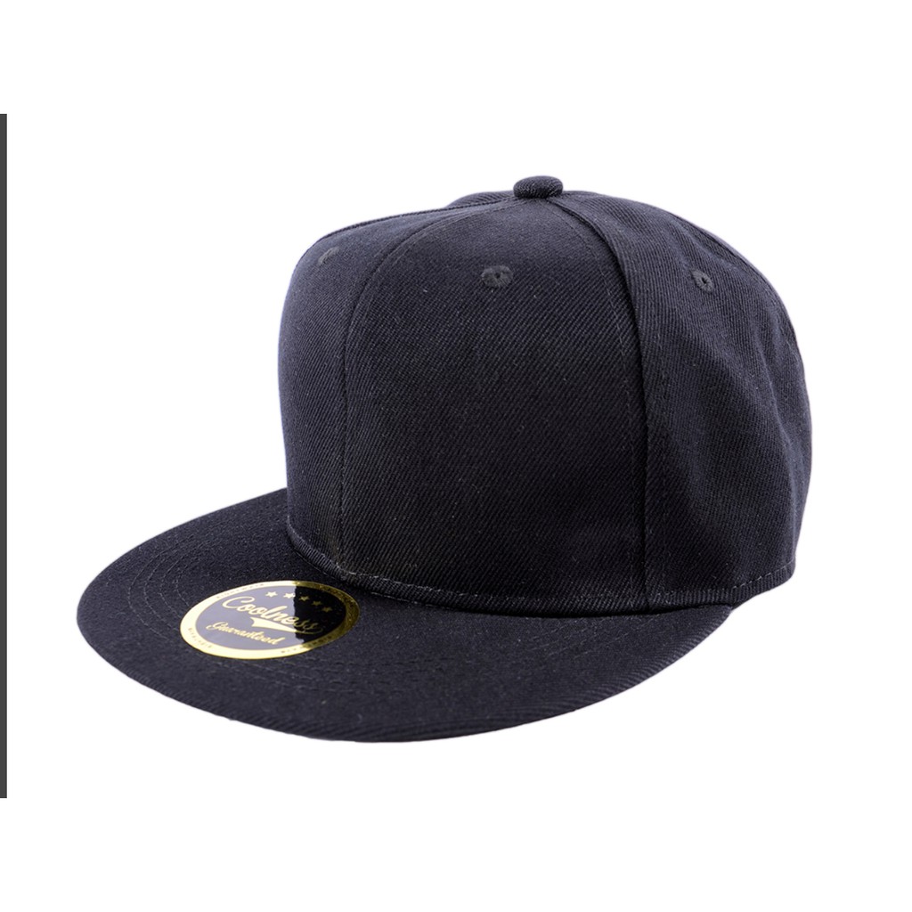 [READY STOCKS] SNAPBACK PLAIN CAP (PRIVATE BLACK) | Shopee Malaysia