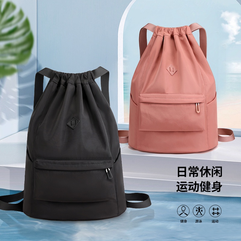 【colorful fox】fashion unisex drawstring backpack lightweight waterproof ...