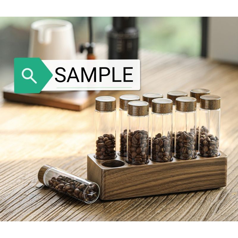 Coffee Bean Display Rack Single Dose 10g/20g Glass Tube With AirTight ...