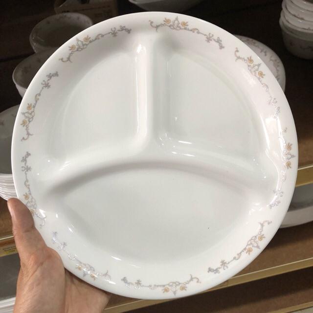 CORELLE Pinggan Suku Suku Separuh Divided Dish Plate 21.6cm | Shopee ...