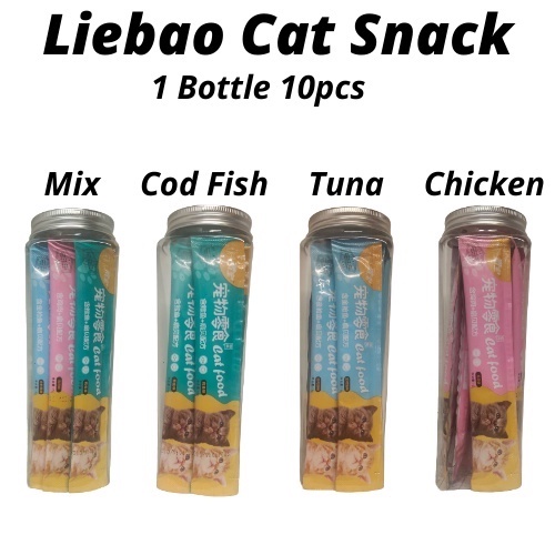 Liebao Pet Food Cat Snack Creamy Wet Food Makanan Kucing 猫零食 15g ...
