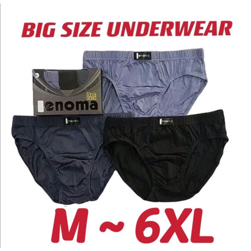 (BESAR SAIZ) SELUAR DALAM LELAKI/MEN UNDERWEAR M-6XL/Seluar Dalam Saiz Besar-3 PCS IN 1 BOX ...