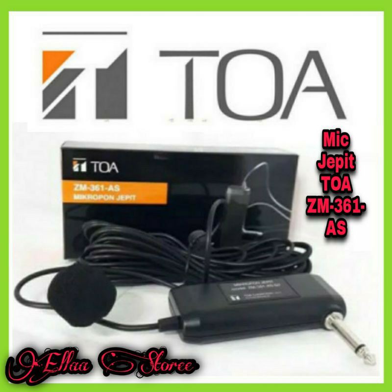 TOA ZM-361 clip-on microphone Toa Zm 361 microphone | Shopee Malaysia