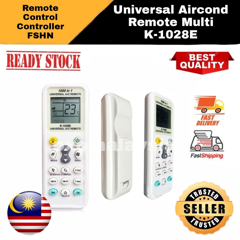 Universal Aircond Remote Multi K-1028E Remote Control Controller FSHN ...