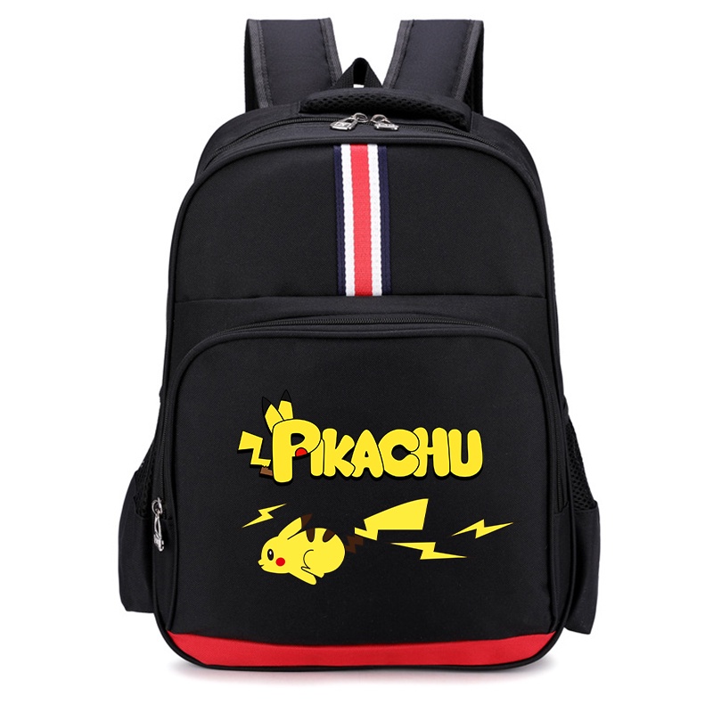 Pokemon Kid Backpack Large Capacity Student Schoolbag Pikachu Print Boy ...