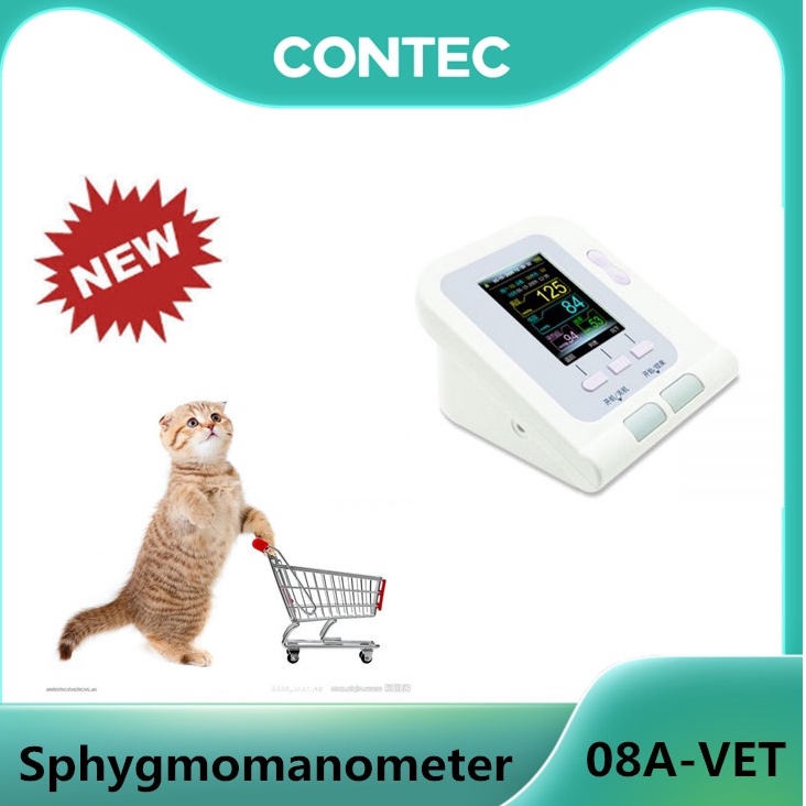 Veterinary CONTEC Digital Blood Pressure Monitor CONTEC08A Vet Animal ...