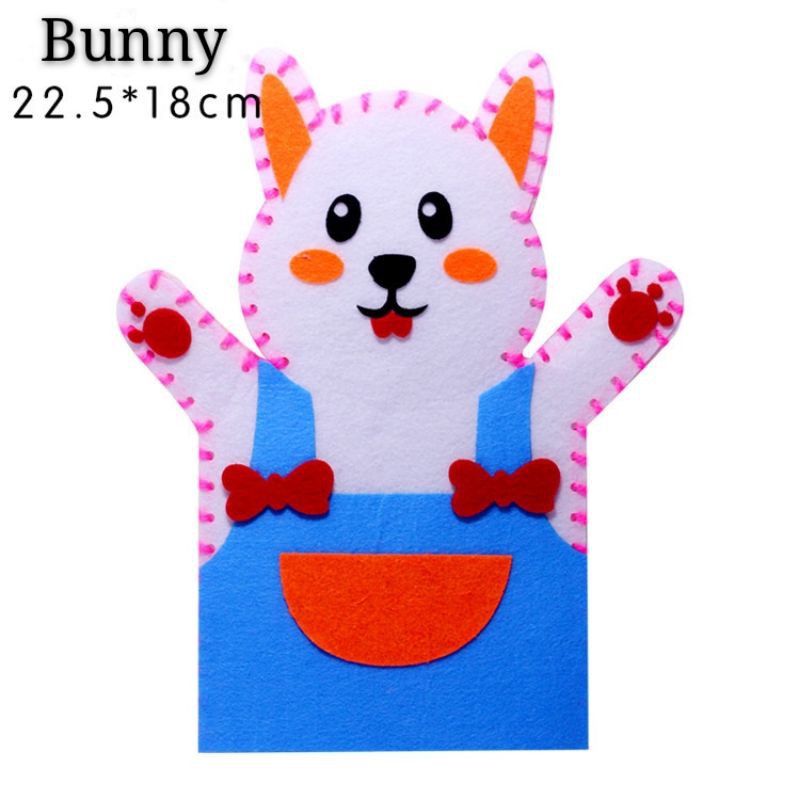 Ship From KL / Diy Cloth Handmade Animal Hand Puppets / Thread Sewing ...