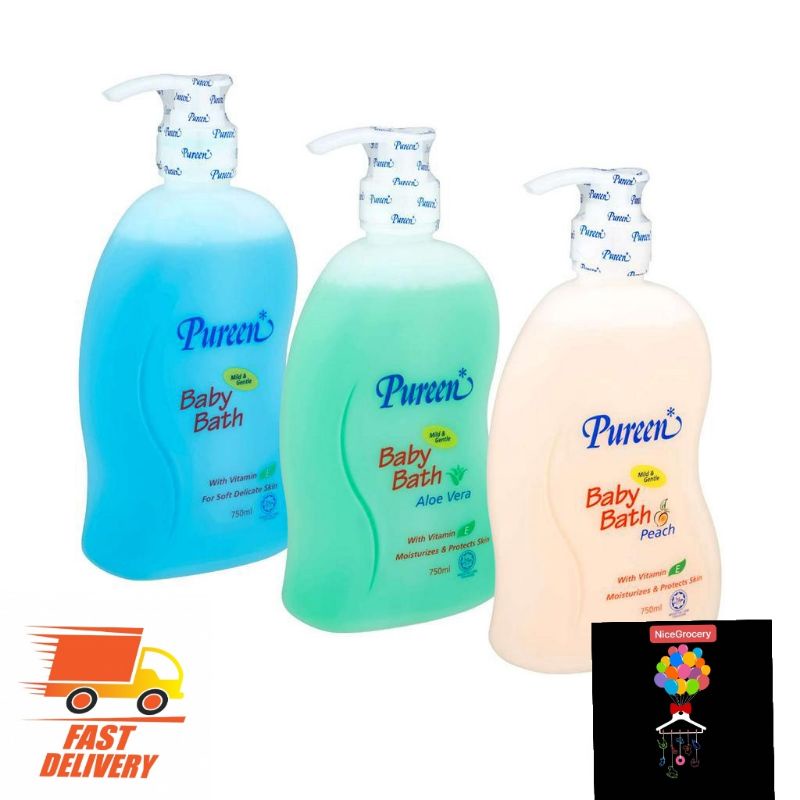 Pureen Baby Bath/Baby Shampoo/Baby Head To Toe 750ml | Shopee Malaysia