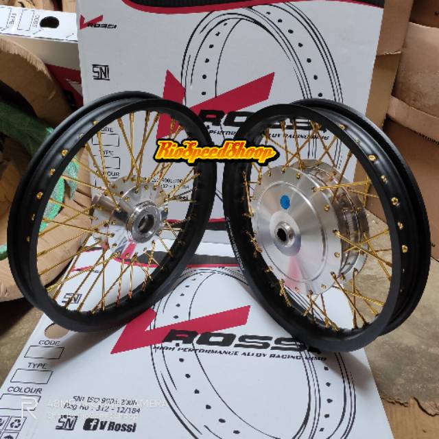 Ring14 Mio-Fino-Xeon Spoke Rims Gold Spokes Black Rims | Shopee Malaysia