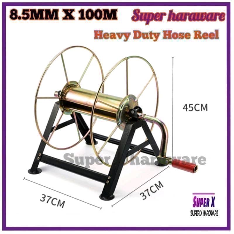 Heavy Duty Hose Reel # Pipe Roller Fit 100M 8.5MM #Power Sprayer#Pump ...