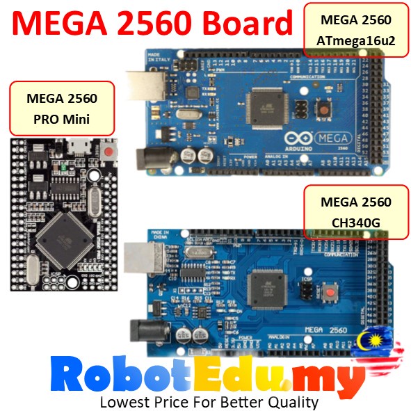 Mega 2560 Atmel ATMEGA2560 / CH340G / PRO MINI (EMBED) Large UNO R3 Board Arduino Compatible ...