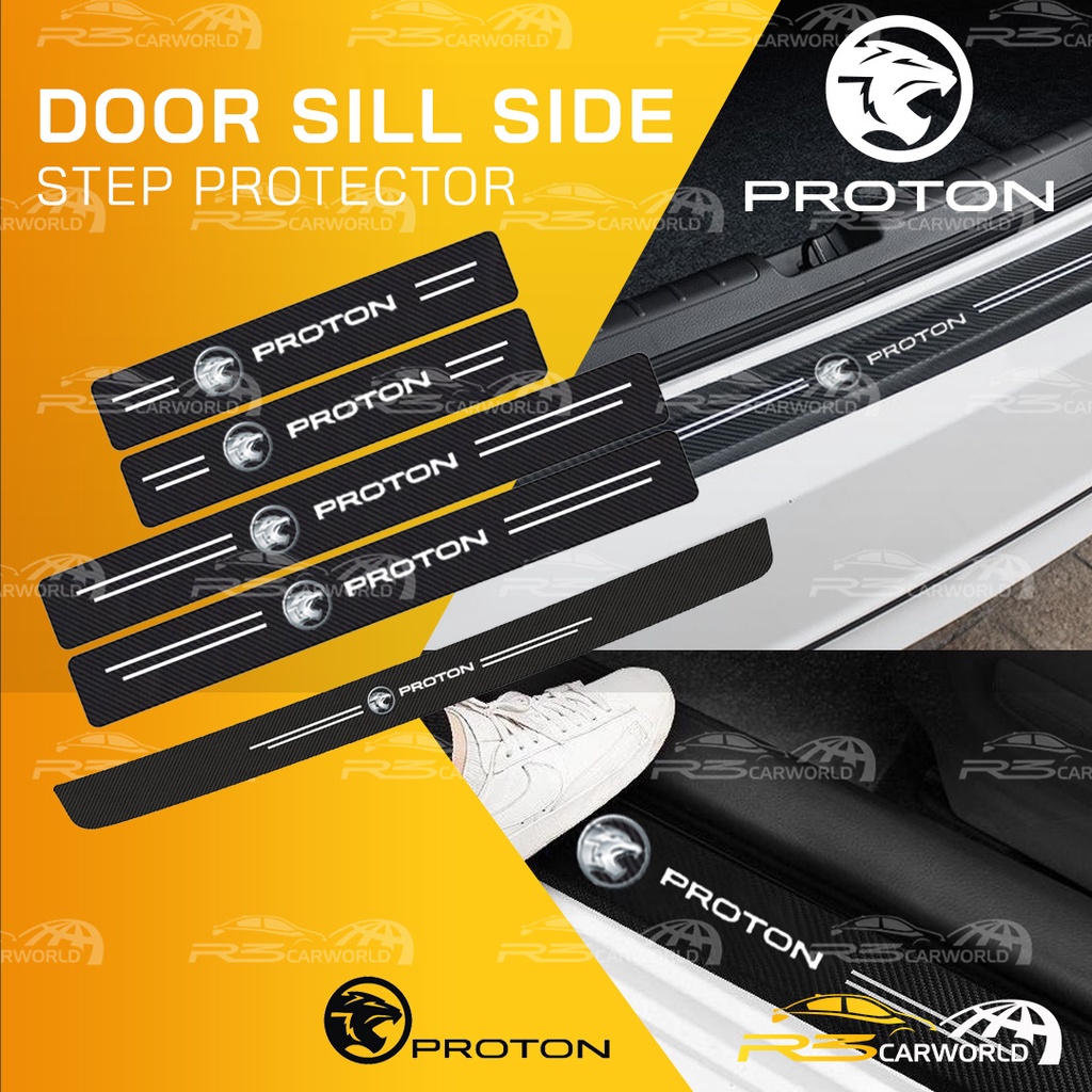 PROTON 𝐃𝐎𝐎𝐑 𝐒𝐈𝐃𝐄 𝐒𝐓𝐄𝐏 Sticker Sill SAGA PERSONA X50 X70 S70 EXORA IRIZ ...