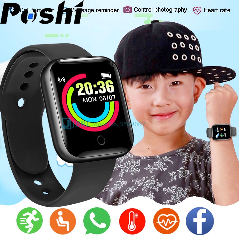 POSHI 2023 Kids Smart Watch Boys Girls Sport Children Smartwatch ...